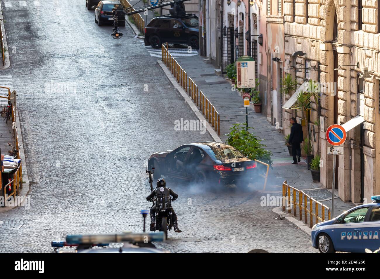 Rome, Italy - October 9, 2020: actor Tom Cruise in the streets of the ...