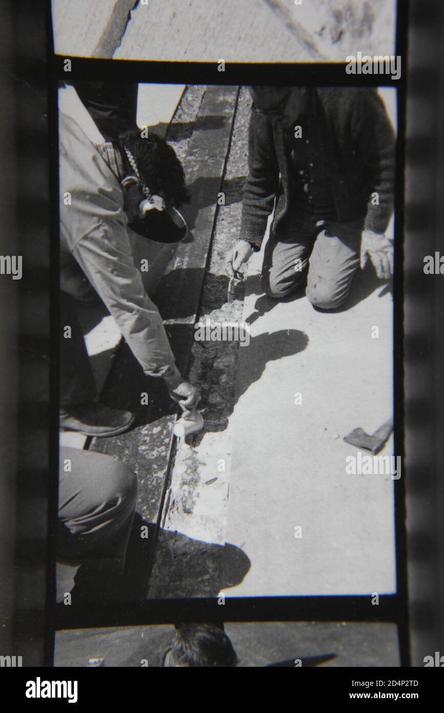 Fine 1970s vintage black and white photography of a technical how to ...