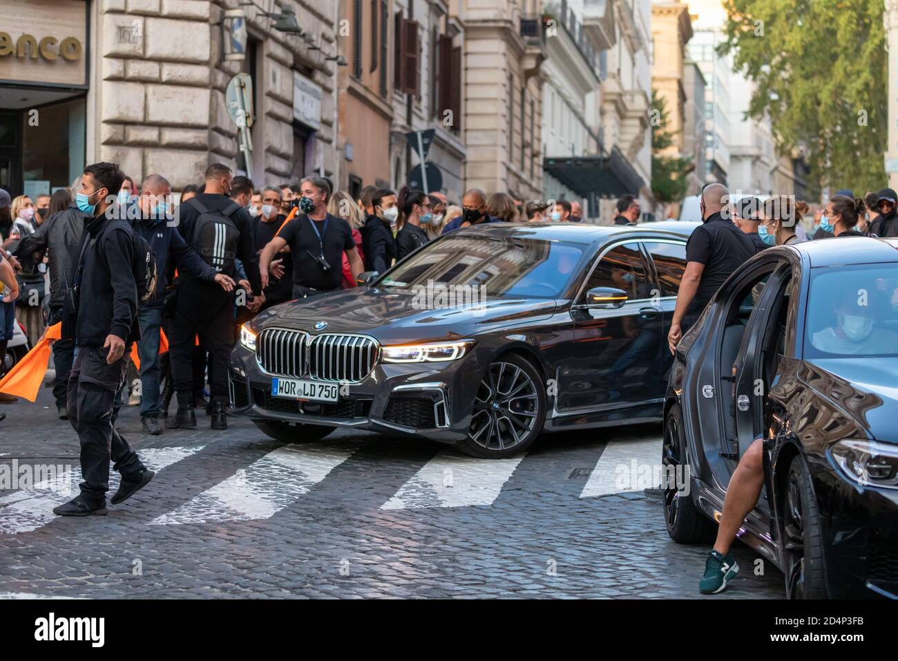 Rome, Italy - October 9, 2020: actor Tom Cruise in the streets of the ...