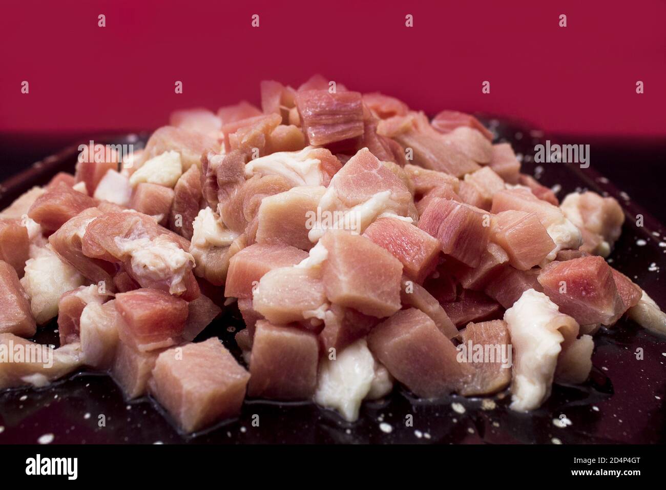Closeup shot process meat hi-res stock photography and images - Alamy