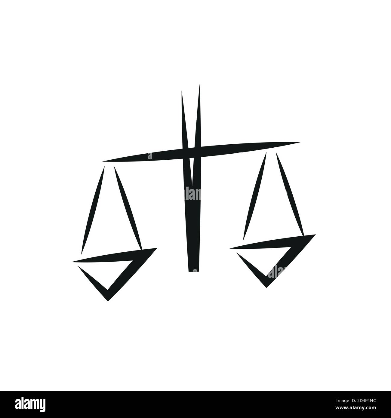 simple zodiac sign libra horoscope isolated on white vector ...