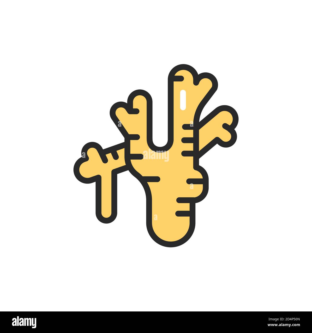 Line color herb natural Cut Out Stock Images & Pictures - Alamy