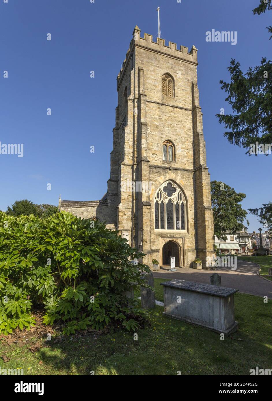 St Giles and Saint Nicholas Parish Church, in Sidmouth, Devon, UK Stock ...