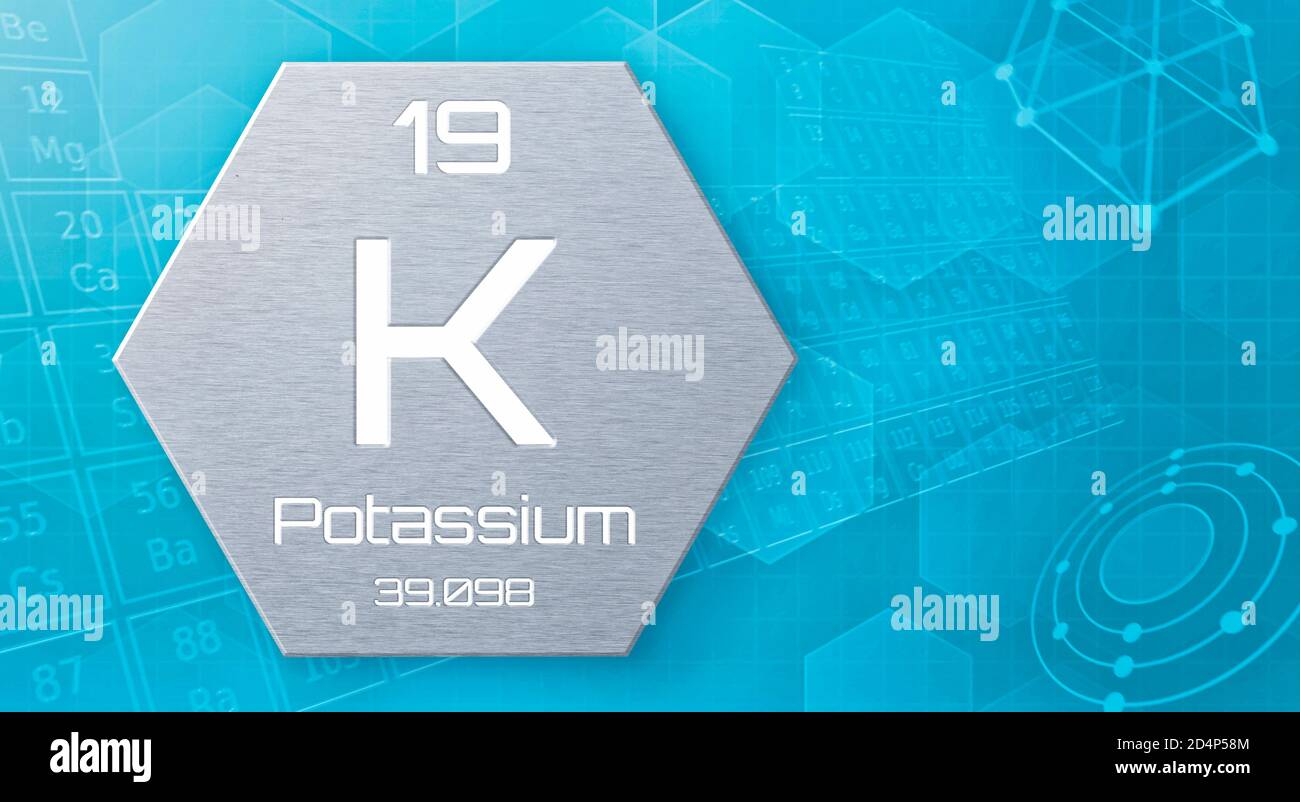 Potassium chemical element periodic table hi-res stock photography and ...