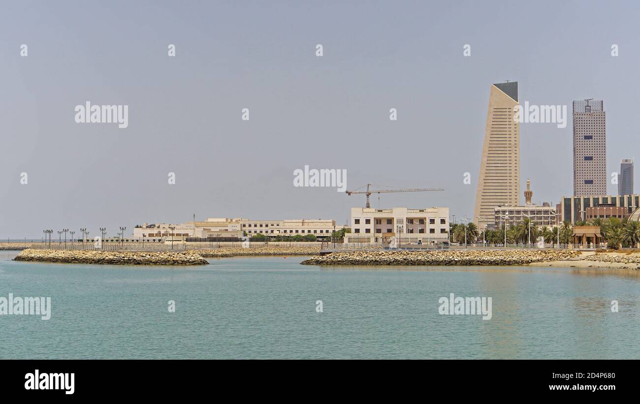 Water front new building construction in Kuwait Stock Photo - Alamy