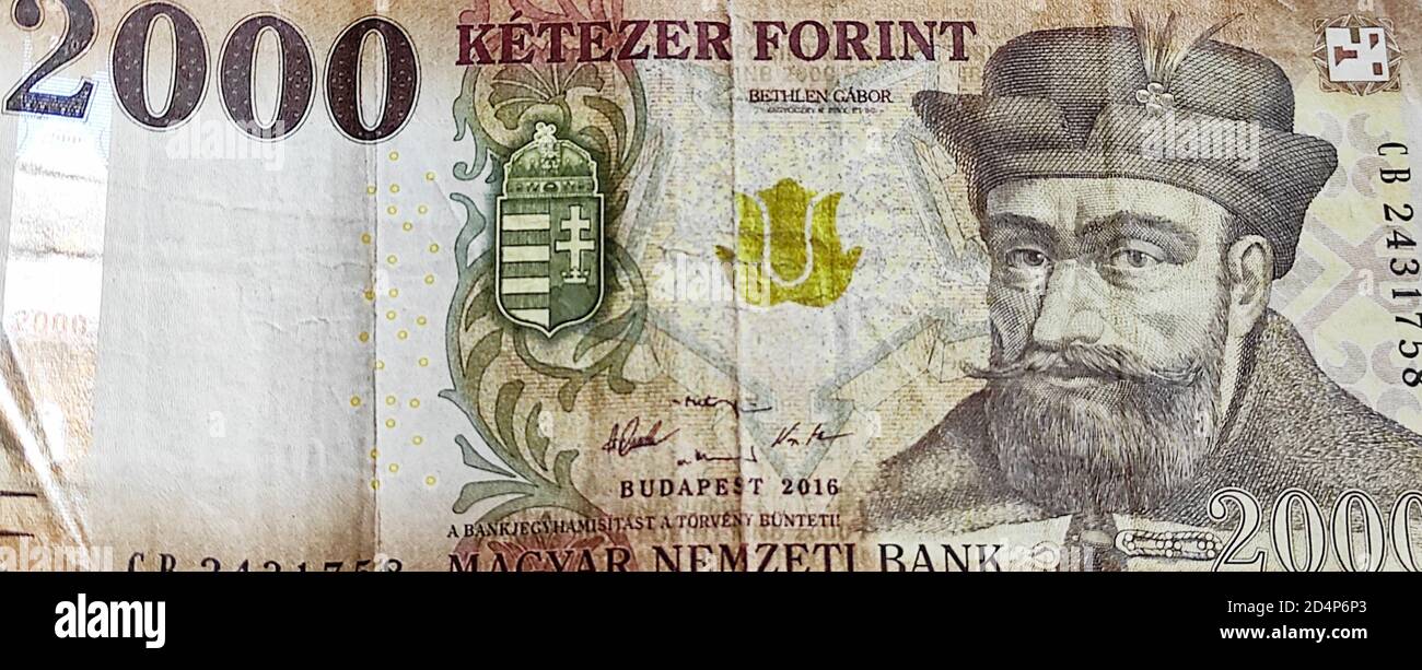 forintos 2000 bill Stock Photo - Alamy