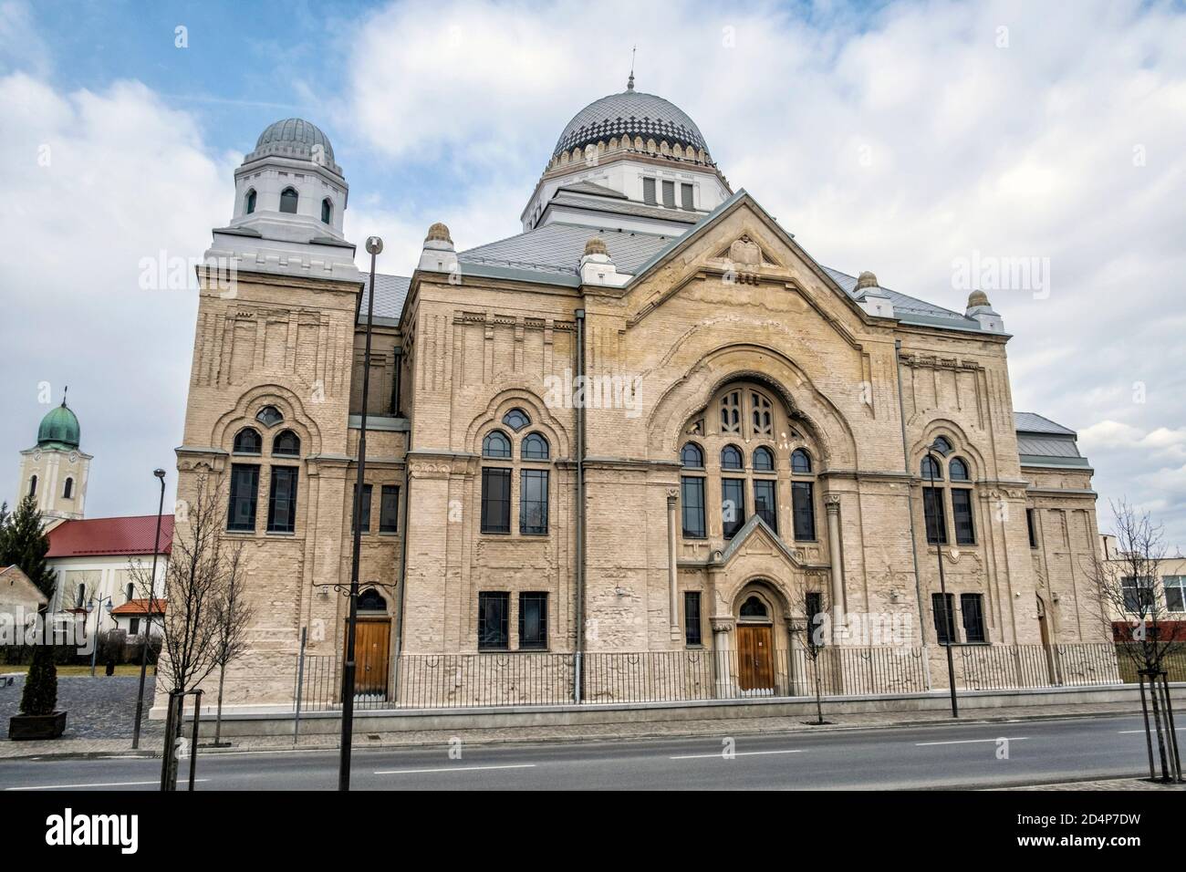 Synagogue building in Lucenec, Slovak republic. Architectural theme ...
