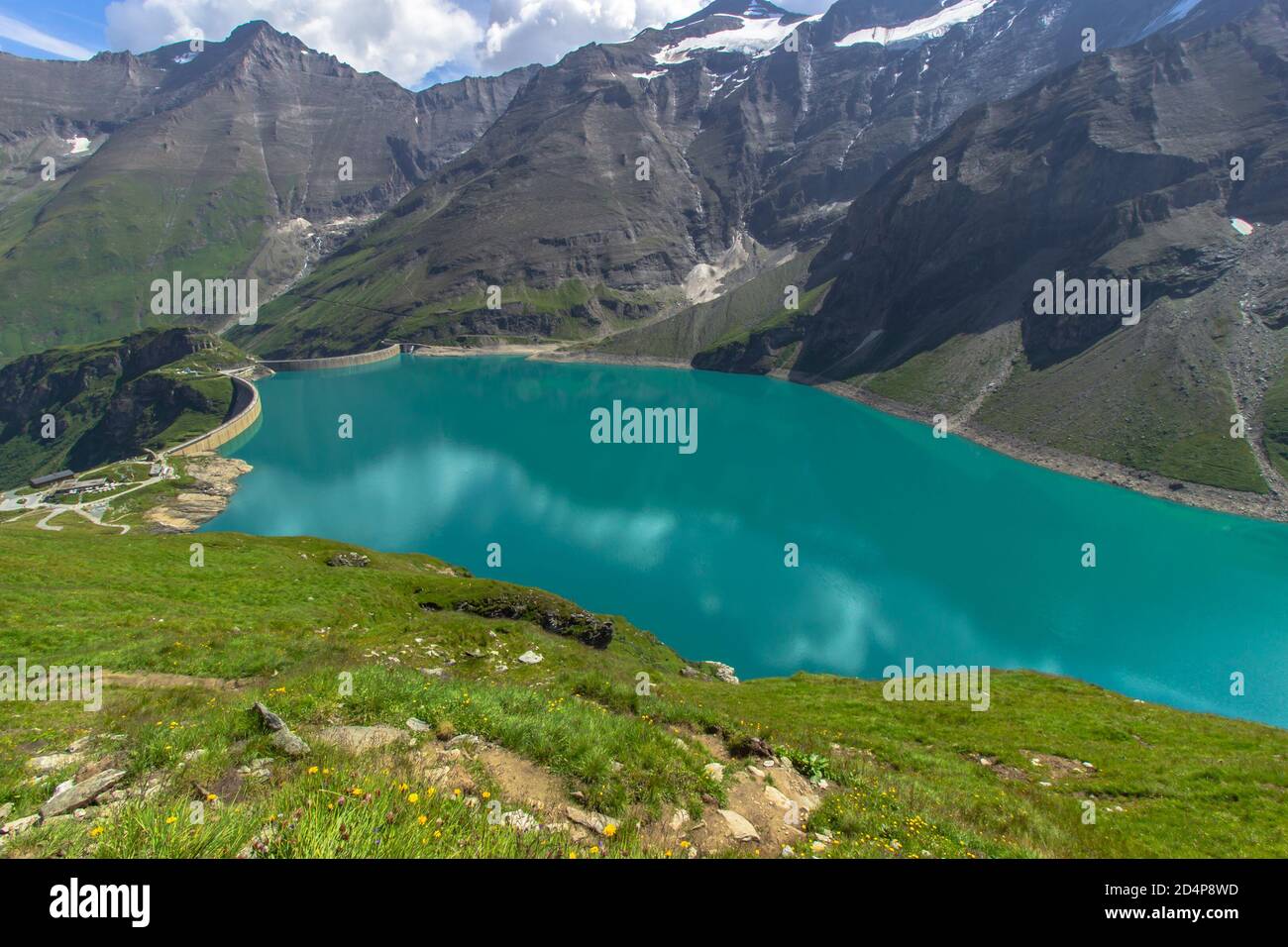 Mooserboden Reservoir Dam Kaprun Austria High Resolution Stock ...