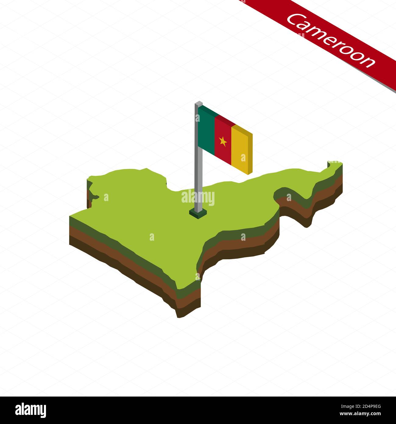 3d map of cameroon Stock Vector Images - Alamy