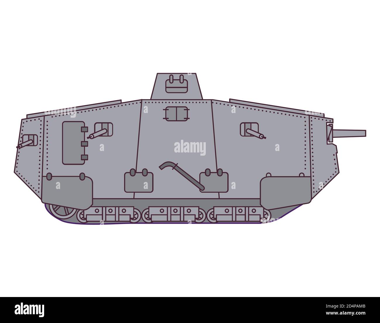 German artillery at the first world war Stock Vector Images - Alamy