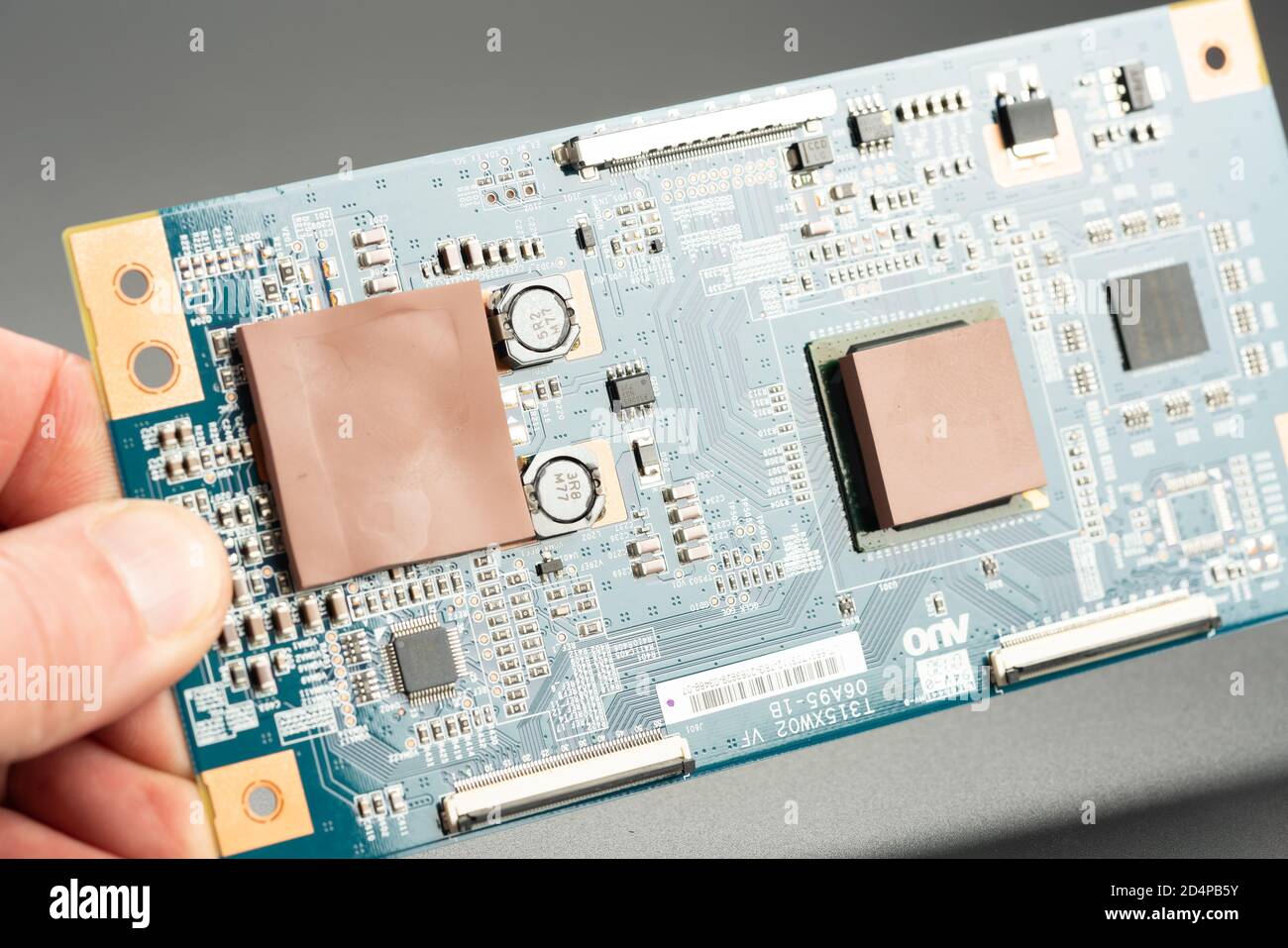 Printed circuit board of a modern electronic device Stock Photo - Alamy