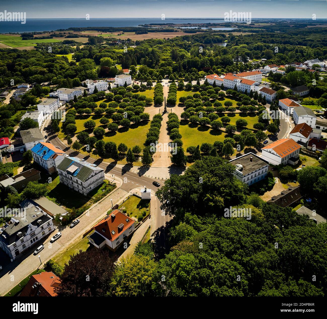 aerial view of Circus of Putbus on island Ruegen Stock Photo - Alamy