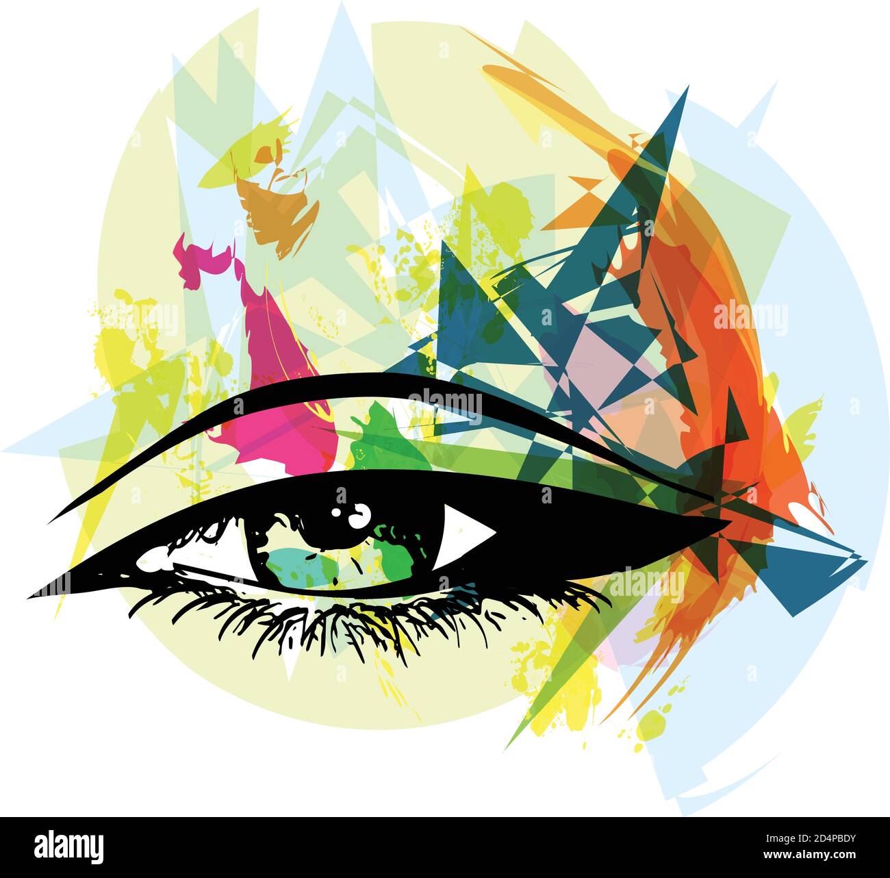 Girl eye detail Cut Out Stock Images & Pictures - Alamy