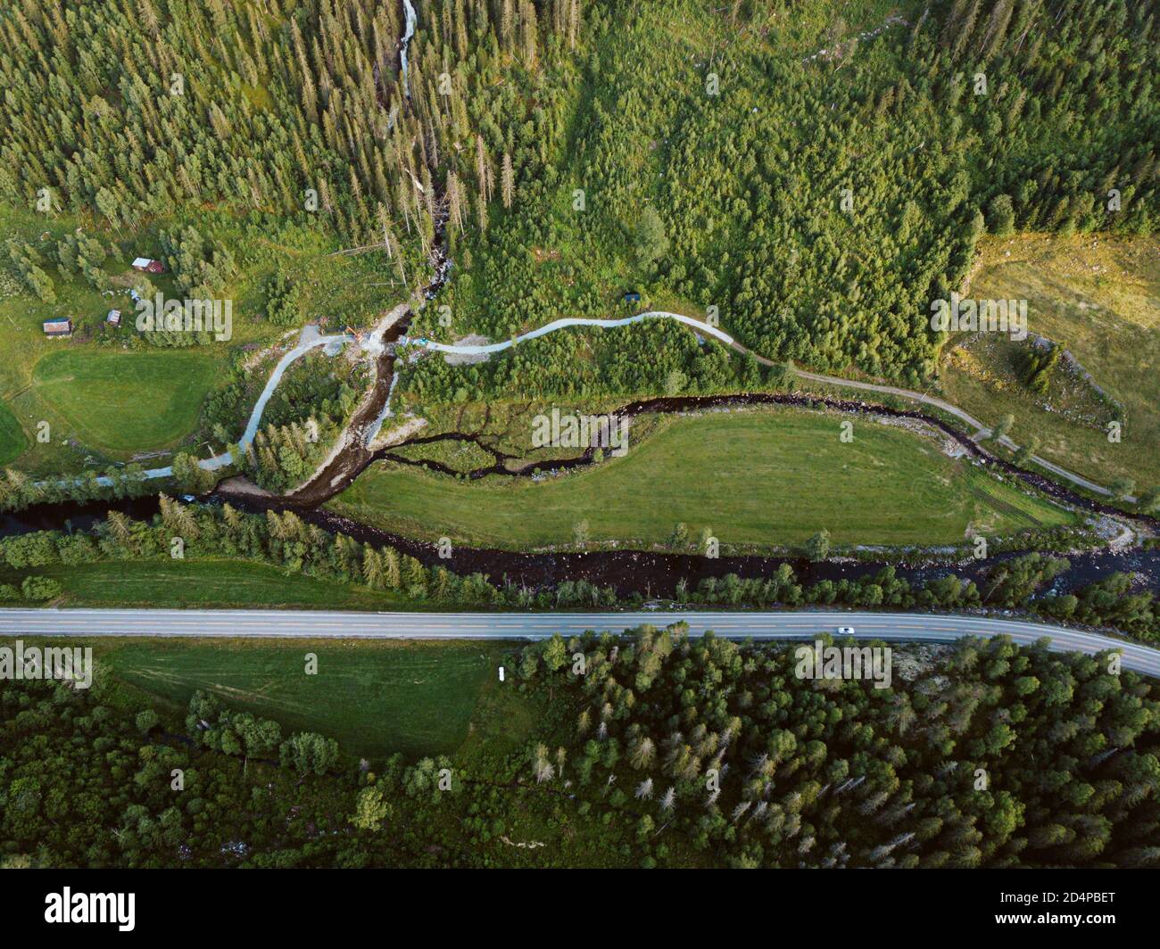 Norwegian countryside in Vesfold-Telemark region Stock Photo - Alamy