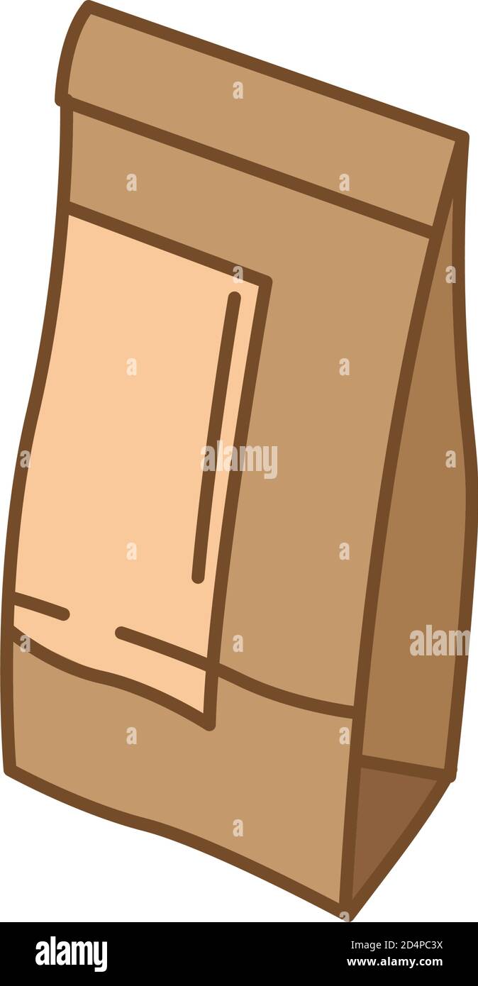 Tea bag line and fill style icon design, Time drink breakfast and ...