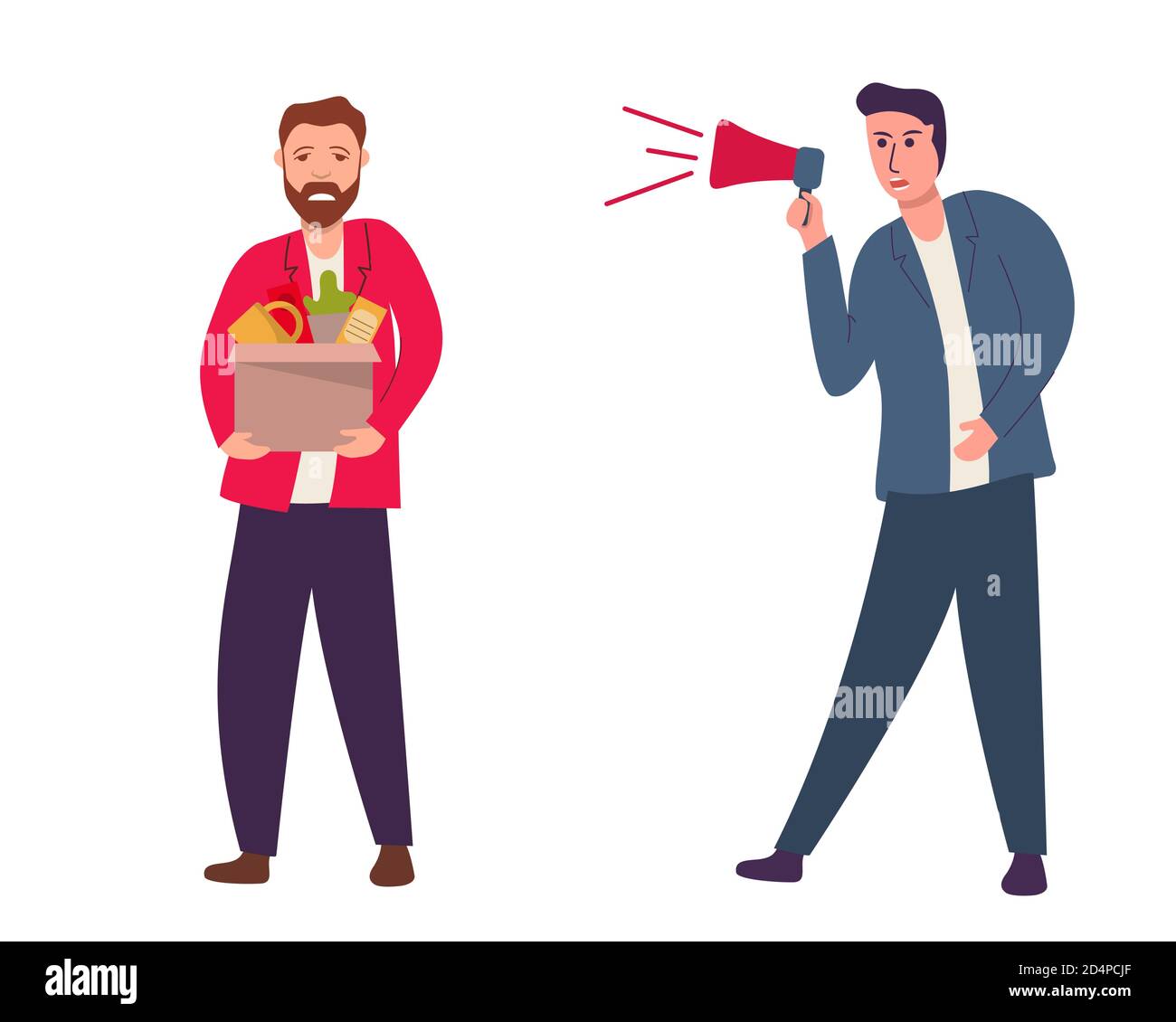Cartoon work boss hi-res stock photography and images - Alamy