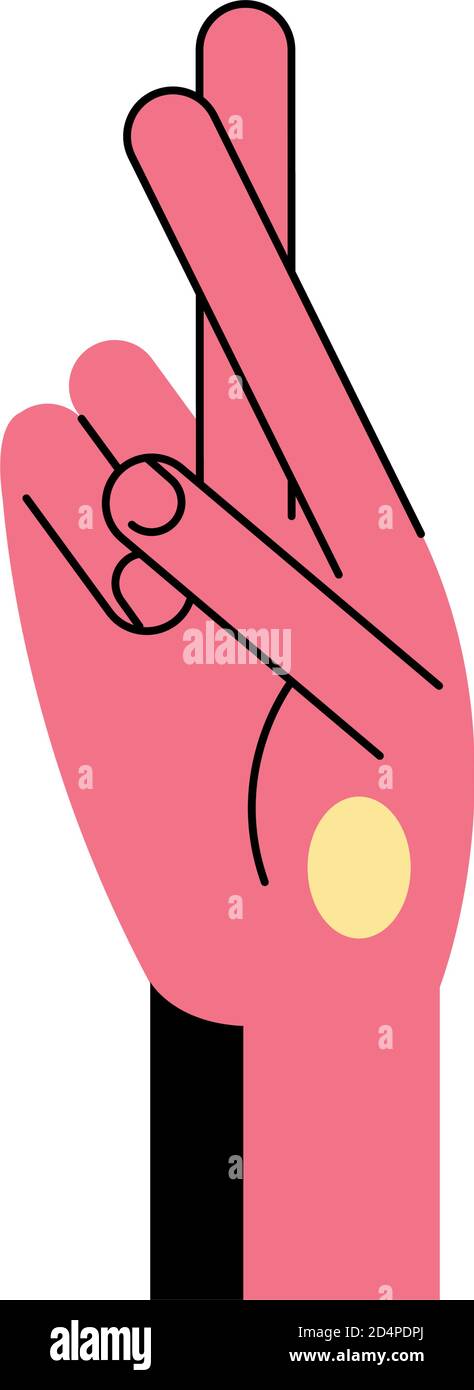 hand sign language r line and fill style icon design of People help and ...