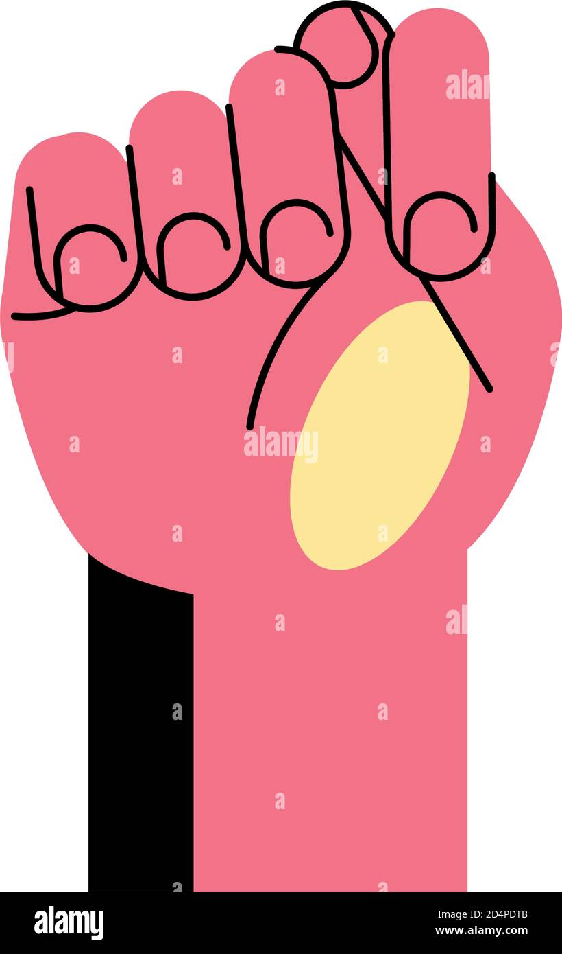 hand sign language t line and fill style icon design of People help and ...