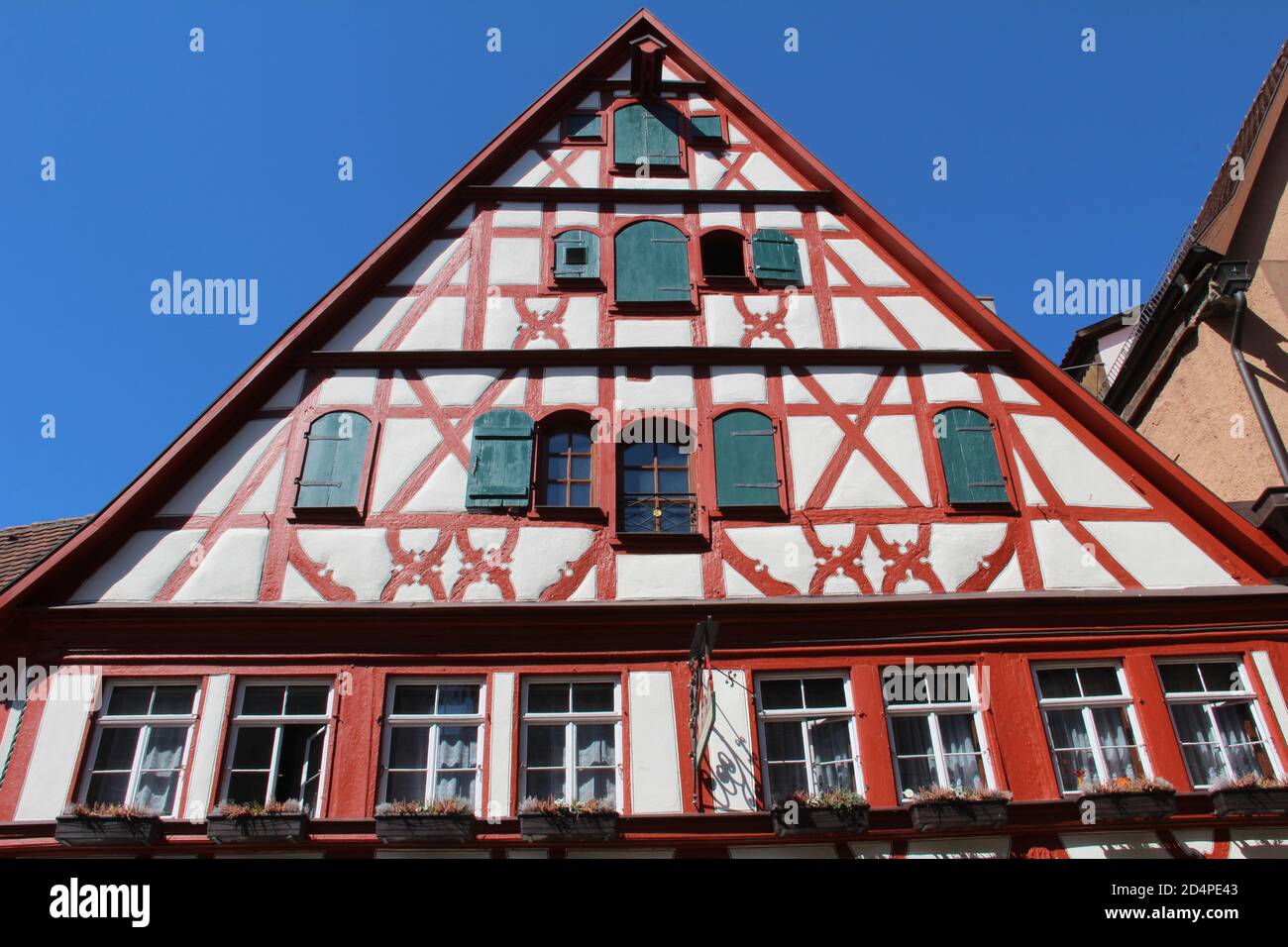 Low angle shot of a traditional house in Germany Stock Photo - Alamy