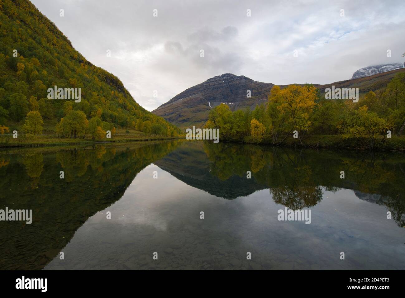 River in Signaldalen valley, Storfjord kommune, Troms, Norway Stock ...