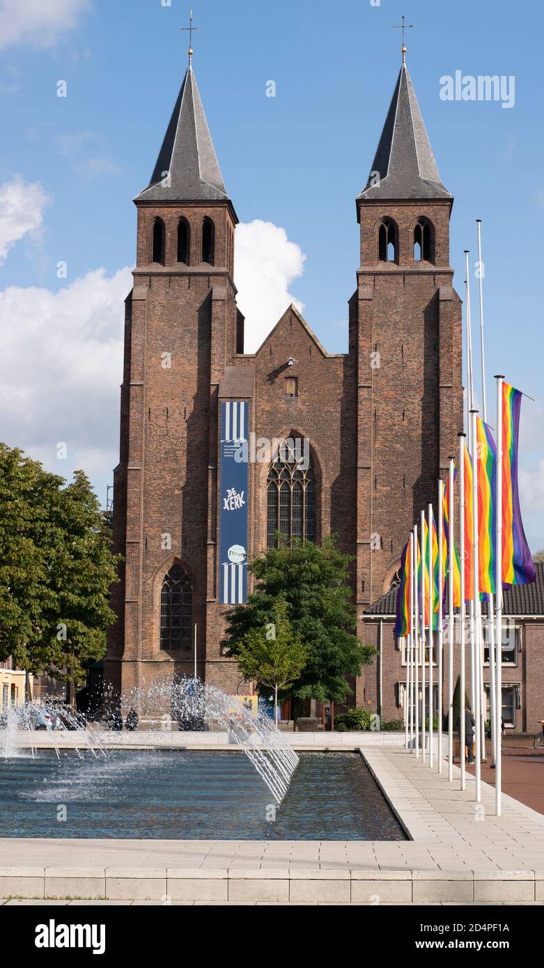 The Sint-Walburgiskerk, a former church in the old town of Arnhem, the ...