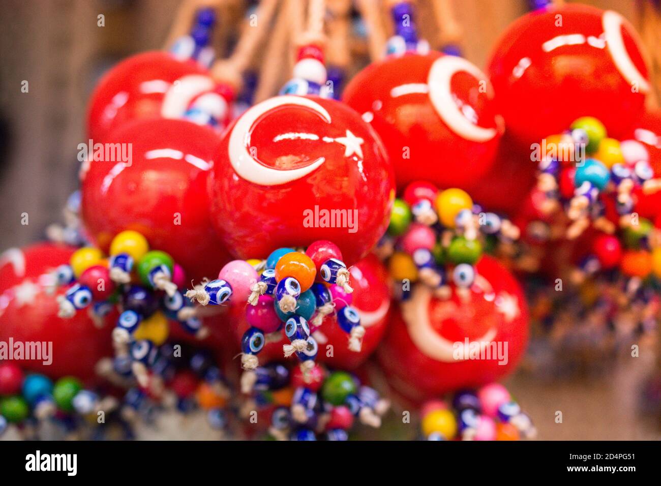 Closeup shot of ceramic traditional Turkish ball souvenirs Stock Photo ...