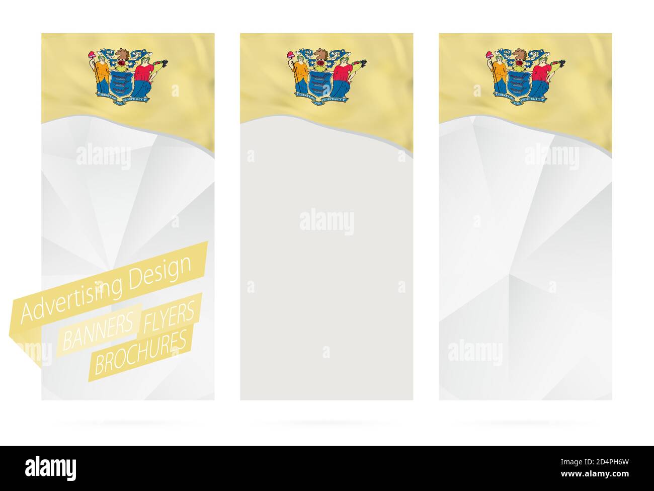 Design of banners, flyers, brochures with New Jersey State Flag ...