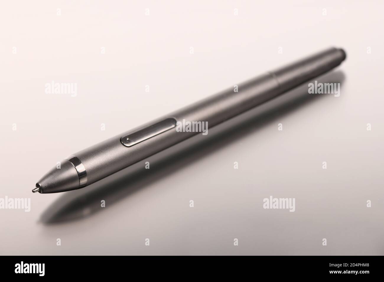 Stylus for digital tablet isolated on screen background. High ...