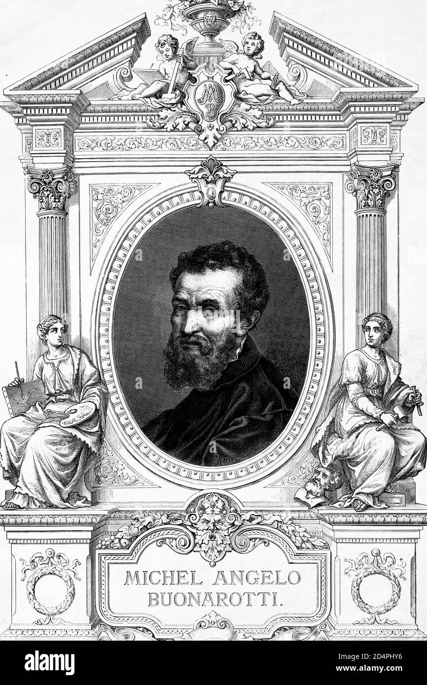 Michelangelo di Lodovico Buonarroti Simoni. Italian sculptor, painter ...