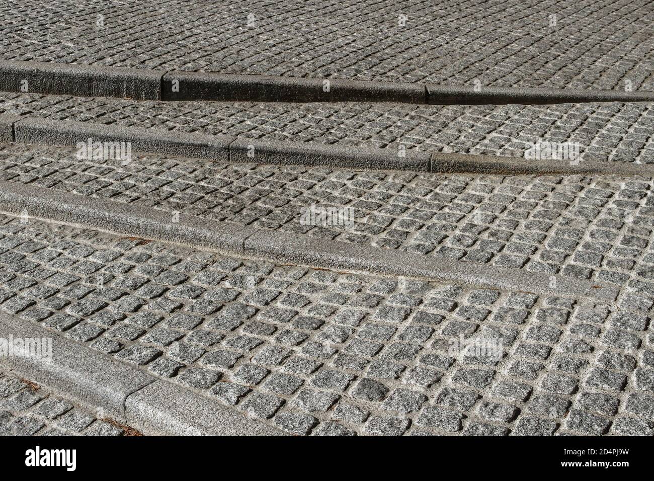 Cobblestone stair on a street Stock Photo - Alamy