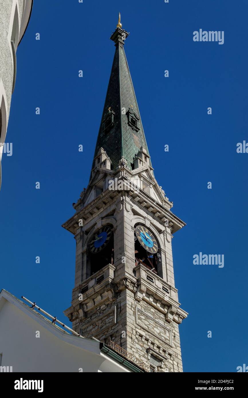 Clock tower st moritz switzerland hi-res stock photography and images ...