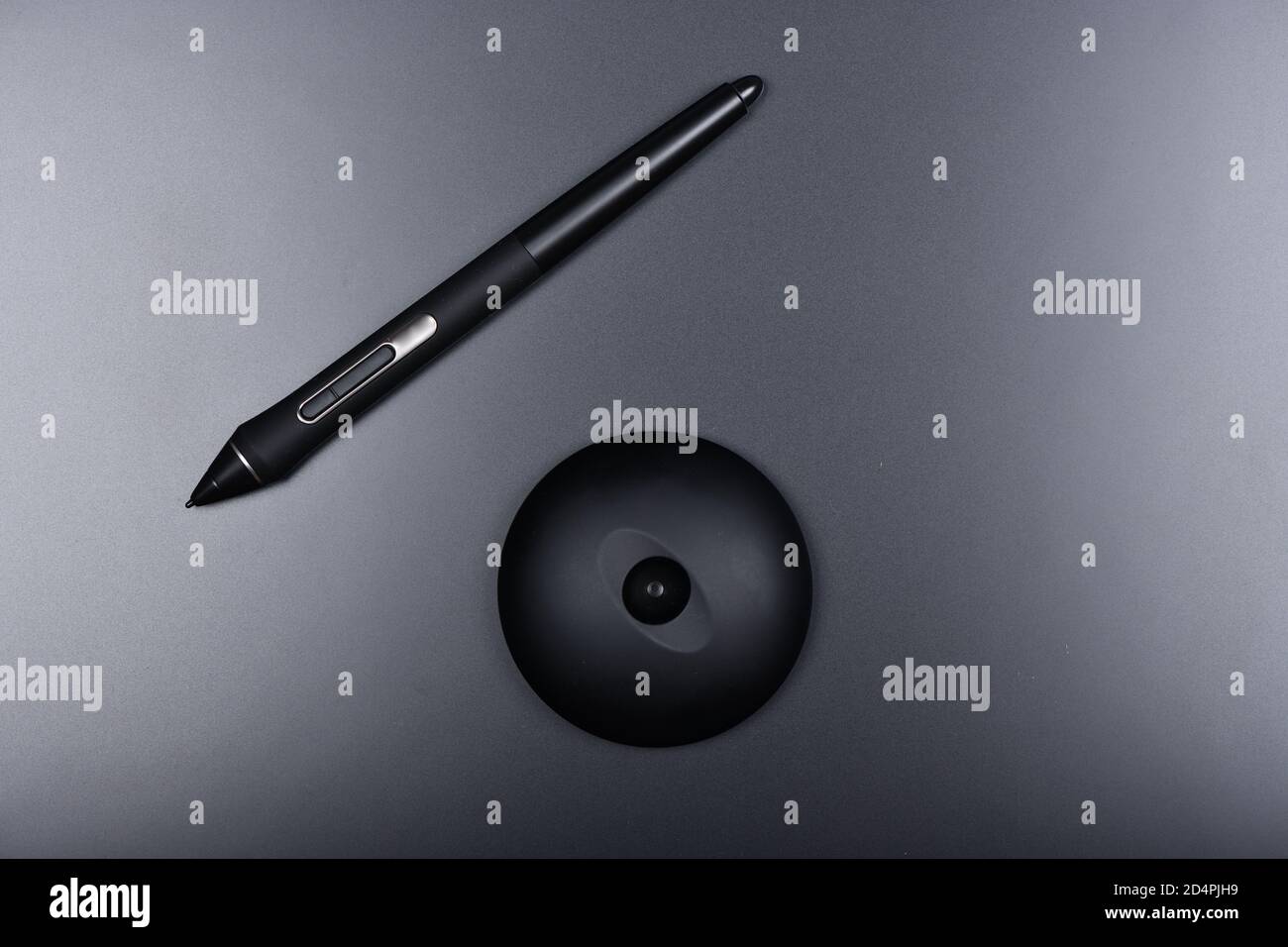 Graphic design digitized pen on tablet background. High resolution ...