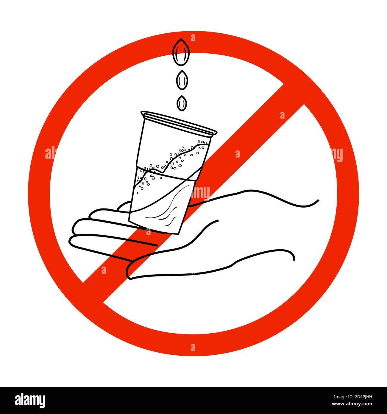 Forbidden sign to stop the use of the water tap Cut Out Stock Images ...