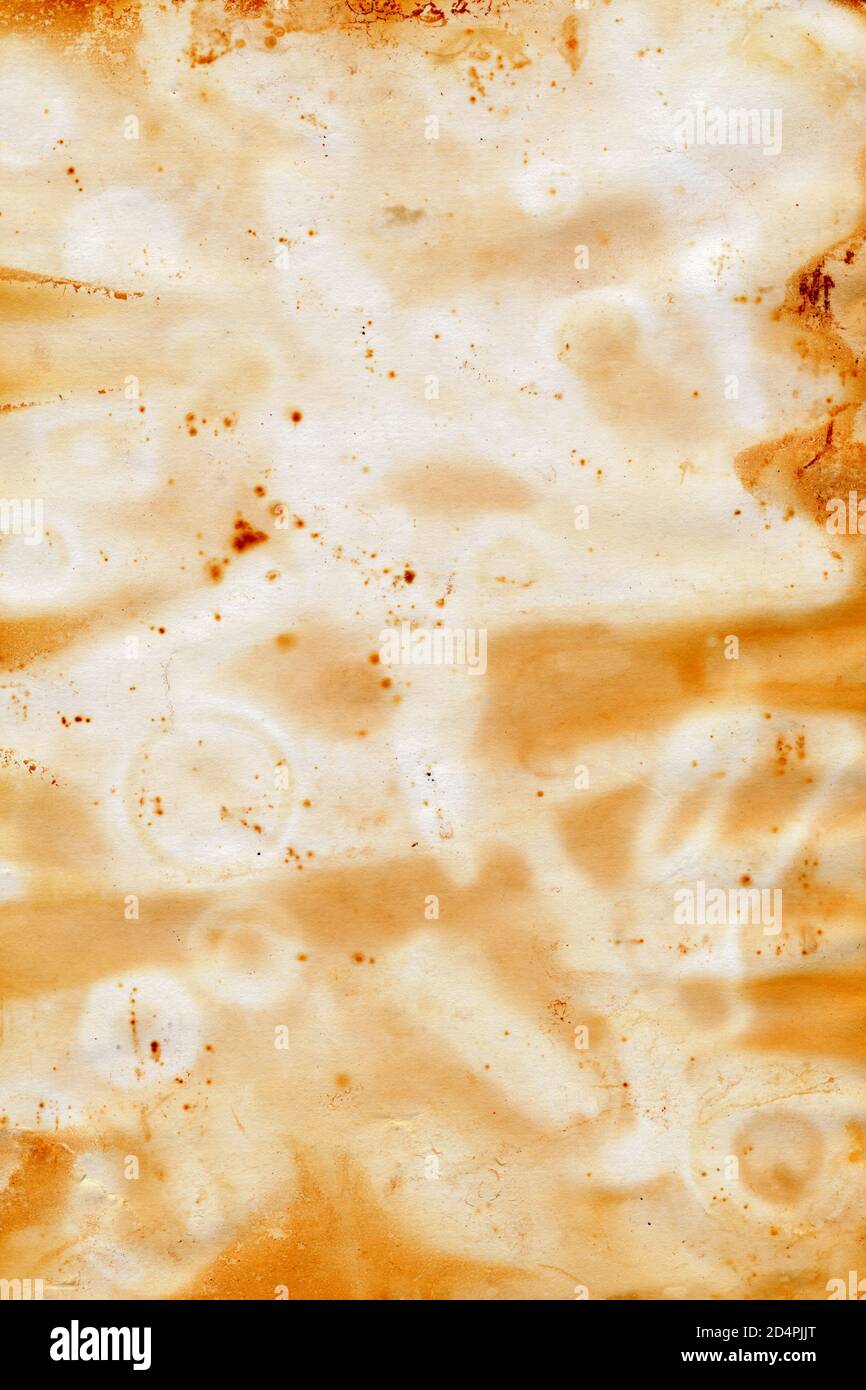 Dirty and splashed paper - dirty paper texture Stock Photo - Alamy