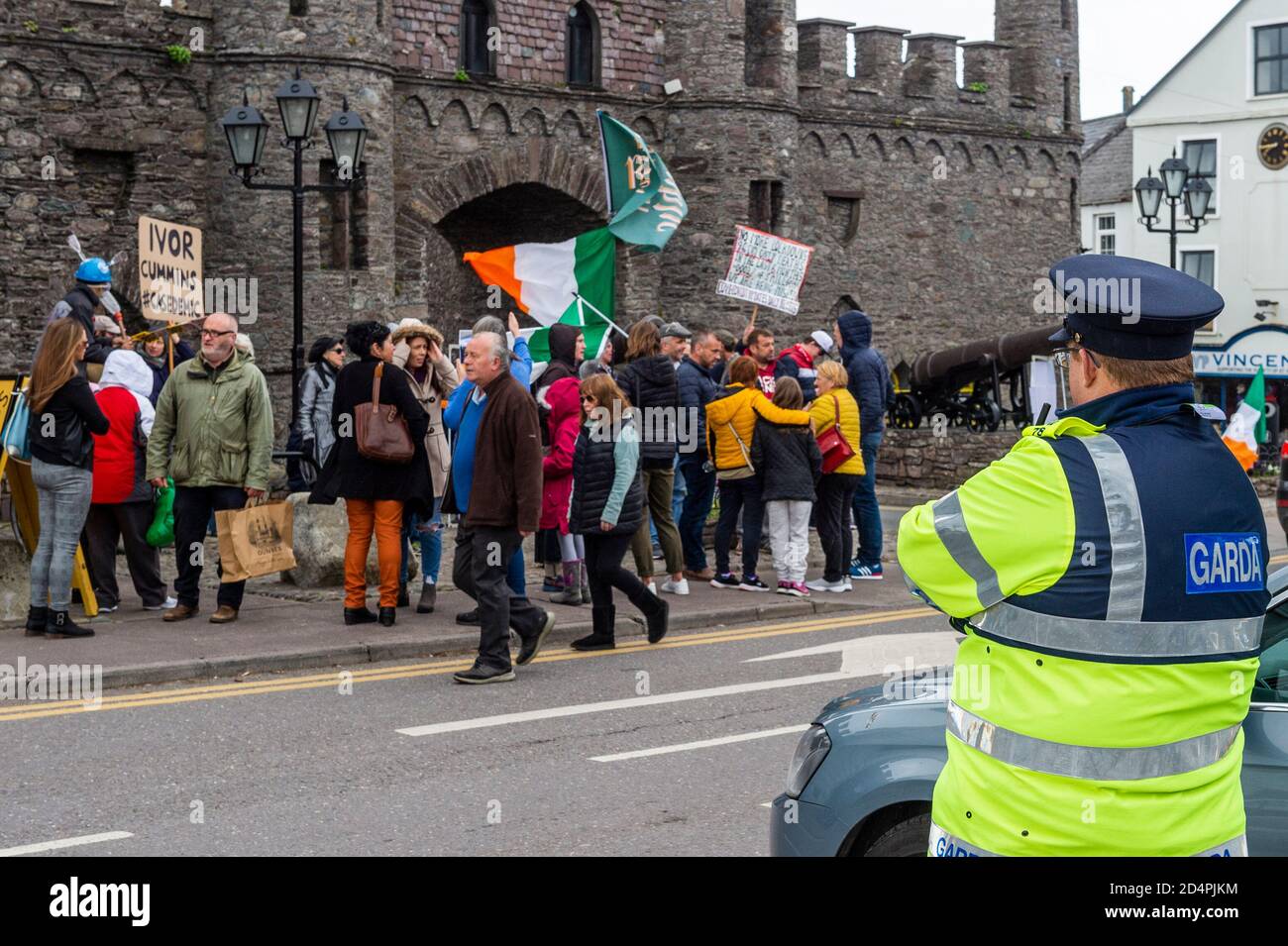 Macroom, West Cork, Ireland. 10th Oct, 2020. A small group of around 40 ...
