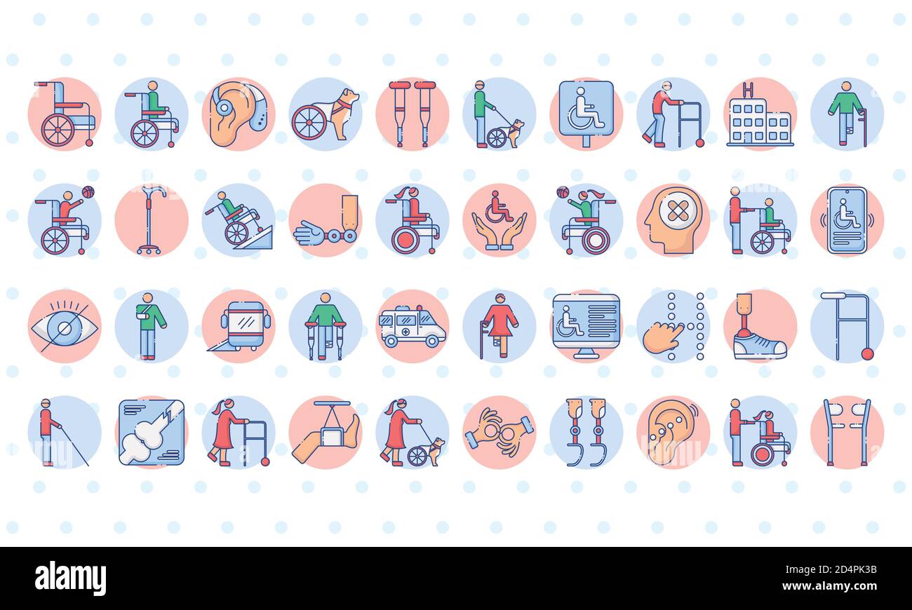 Medical condition icon set bundle hi-res stock photography and images ...