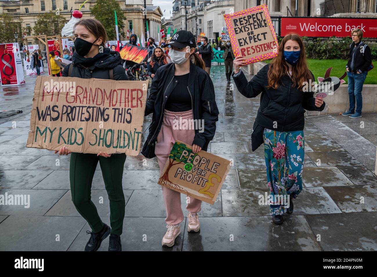 London, UK. 10th Oct, 2020. Enough Ecocide - Extinction Rebellion ...