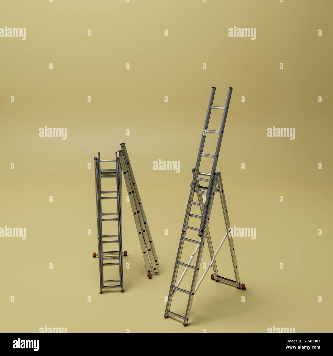 Yellow step ladders hi-res stock photography and images - Alamy