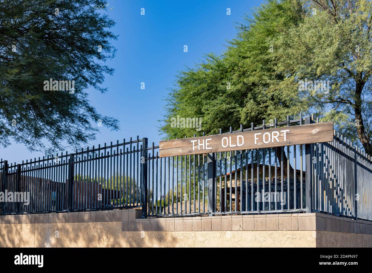 Sign of the Old Las Vegas Mormon Fort State Historic Park at Las Vegas ...