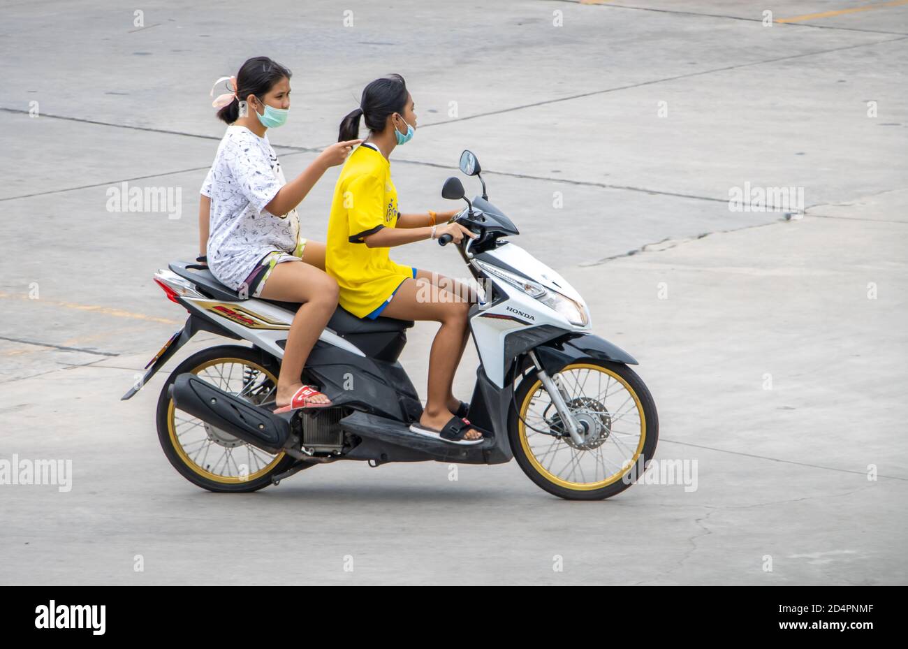 Female asian rider hi-res stock photography and images - Alamy