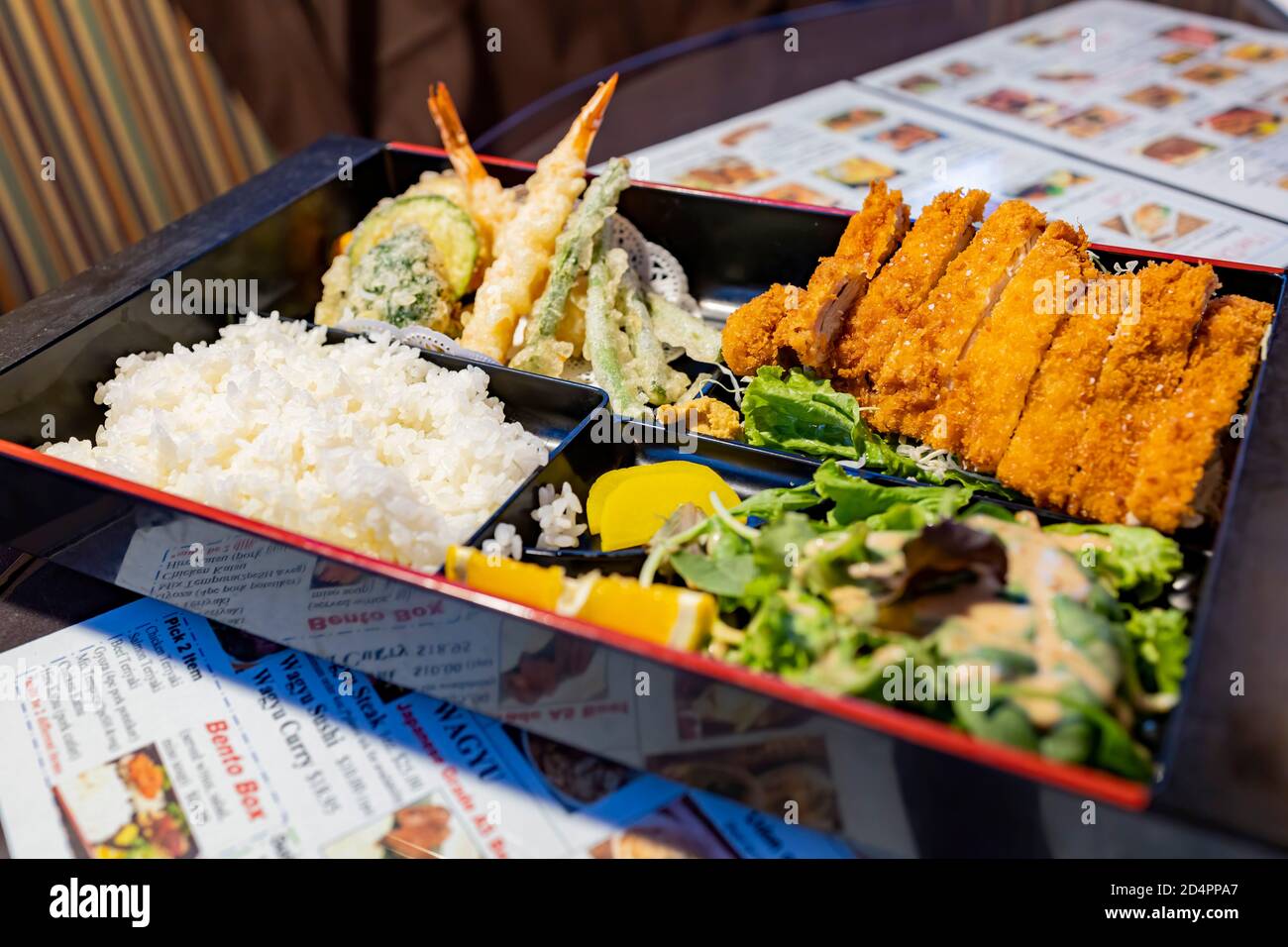 Japanese fried pork chop with rice hi-res stock photography and images ...