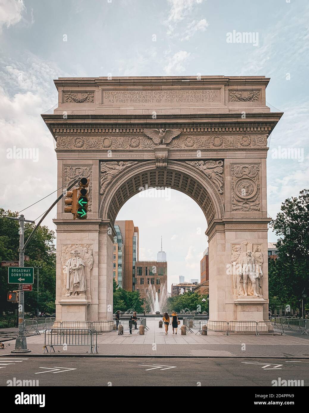 Arch at Washington Square Park in Manhattan, New York City Stock Photo ...