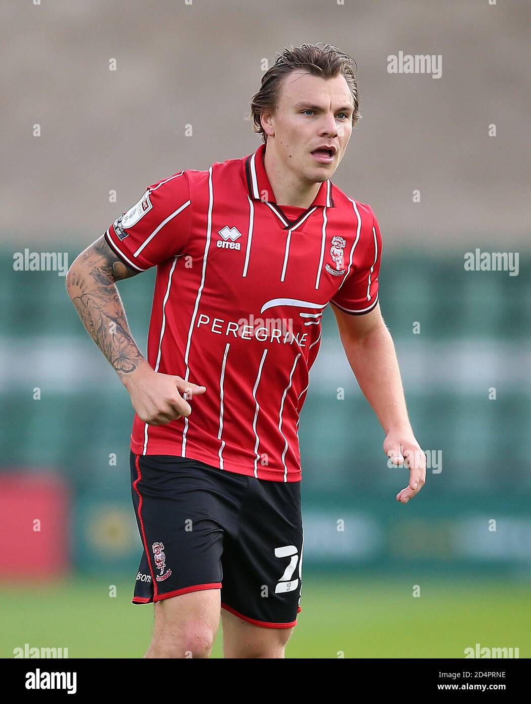 Lincoln City’s Harry Anderson during the Sky Bet League One match at ...