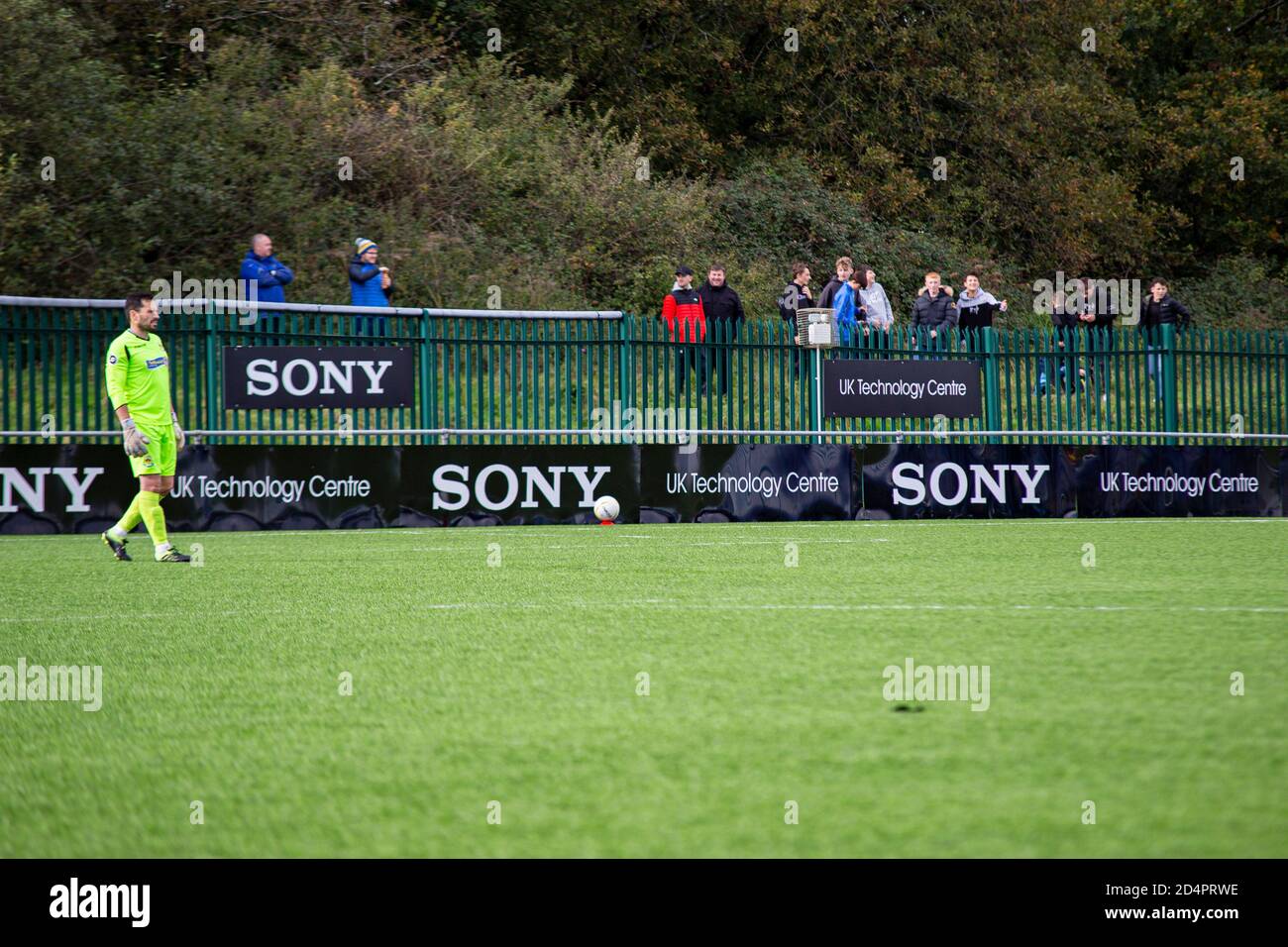 Bridgend, Wales, UK. 10th Oct, 2020. Penybont v TNS at Bryntirion Park ...