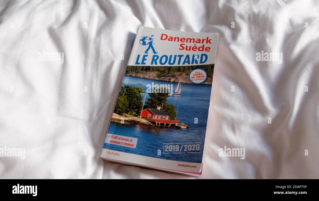 Le Routard travel guide book Stock Photo - Alamy