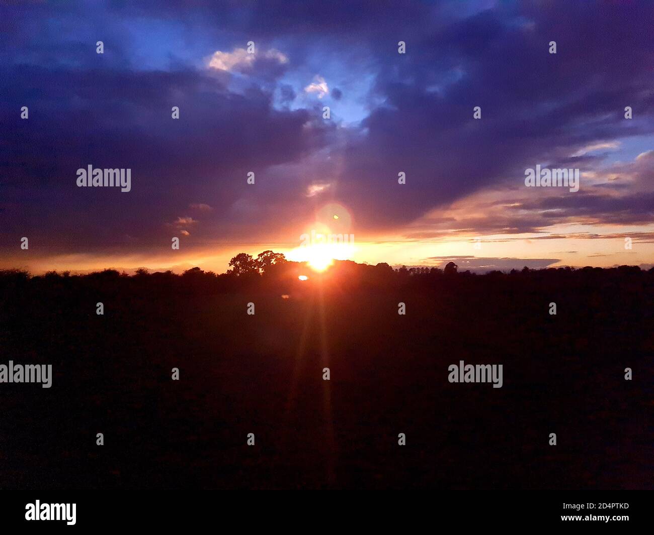 Background landscape illuminated by morning sun hi-res stock ...