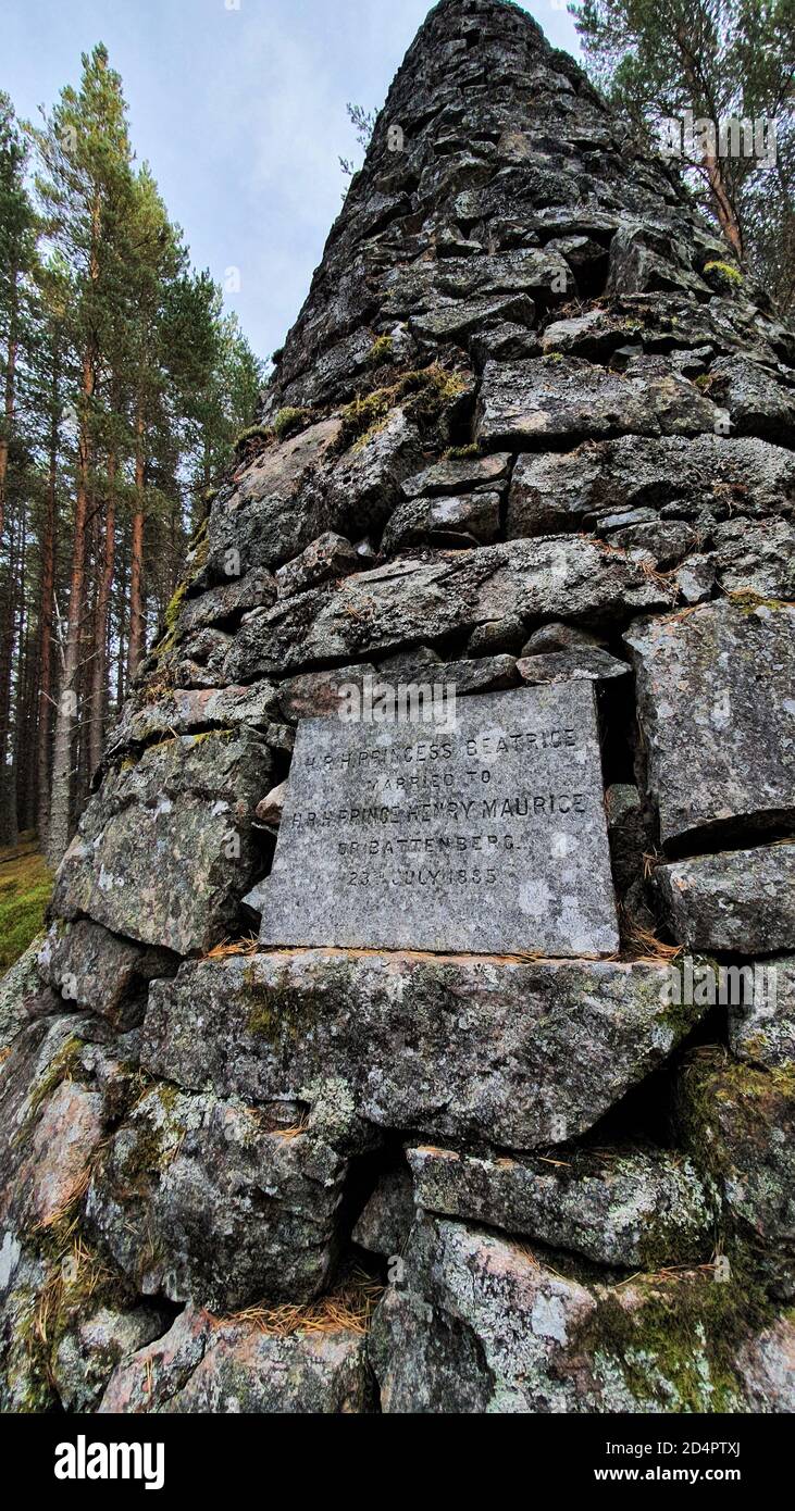 Memorial cairn in close up Stock Photo - Alamy