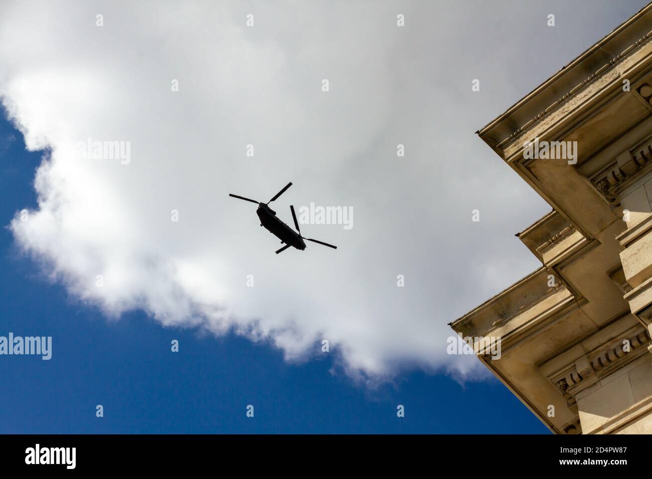 CHinook seen from below Stock Photo - Alamy