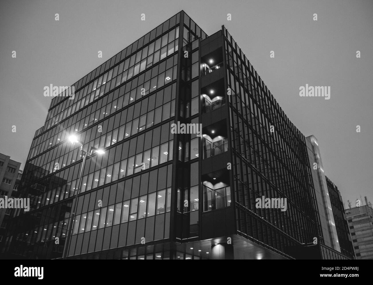 Dark Tall Office Building