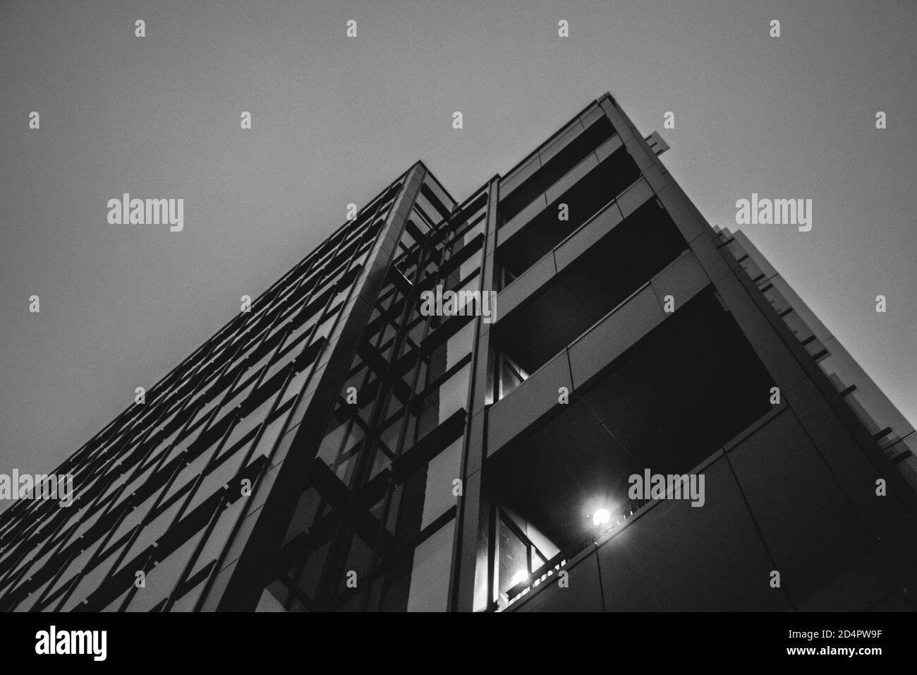 Beautiful abstract building background Black and White Stock Photos ...